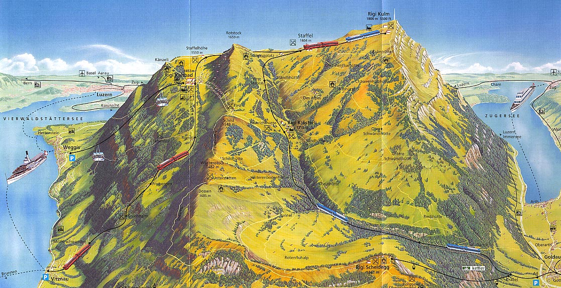 Mount Rigi Map