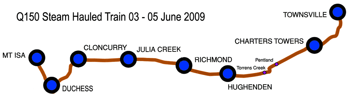 Q150 Train - Townsville to Mt Isa